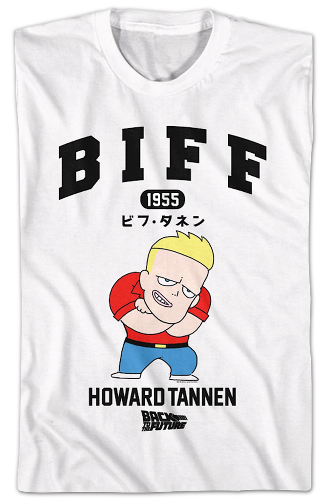 Animated Biff Howard Tannen Back To The Future T-Shirt