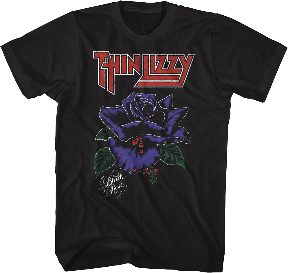 Black Rose Thin Lizzy T-Shirt