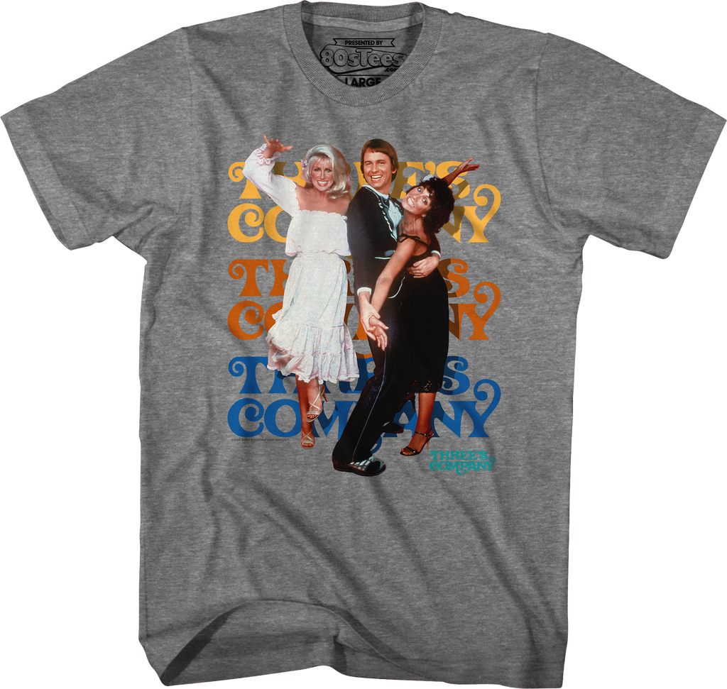 Chrissy Snow Jack Tripper And Janet Wood Threes Company T Shirt