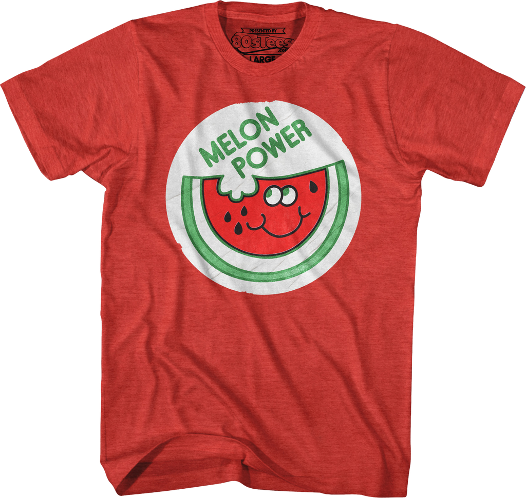 Melon Power Scratch & Sniff Sticker T-Shirt