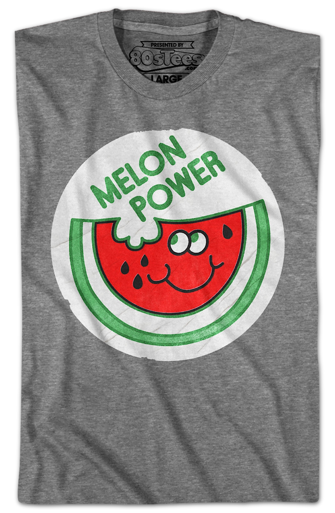 Melon Power Scratch & Sniff Sticker T-Shirt