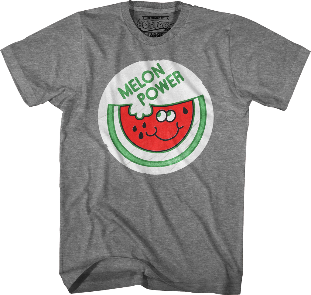 Melon Power Scratch & Sniff Sticker T-Shirt