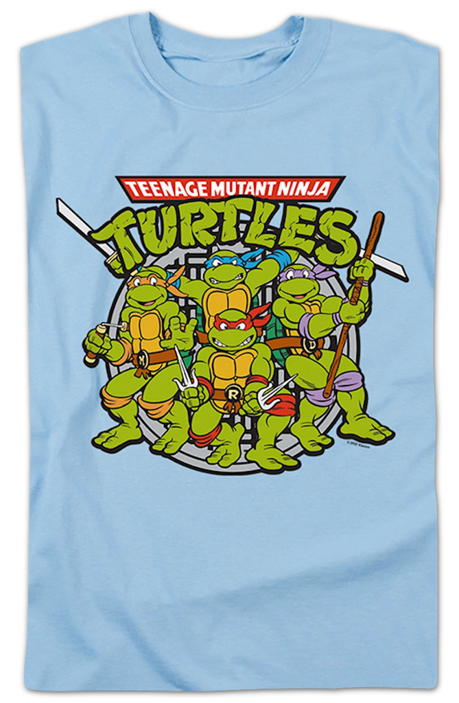 Retro Group Photo Teenage Mutant Ninja Turtles T Shirt
