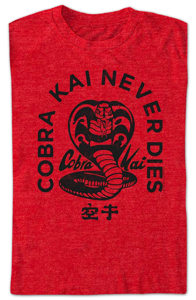 Vintage Cobra Kai Never Dies T-Shirt