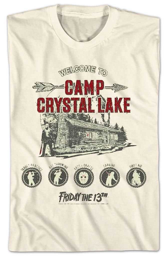 Welcome To Camp Crystal Lake Friday The 13th T Shirt