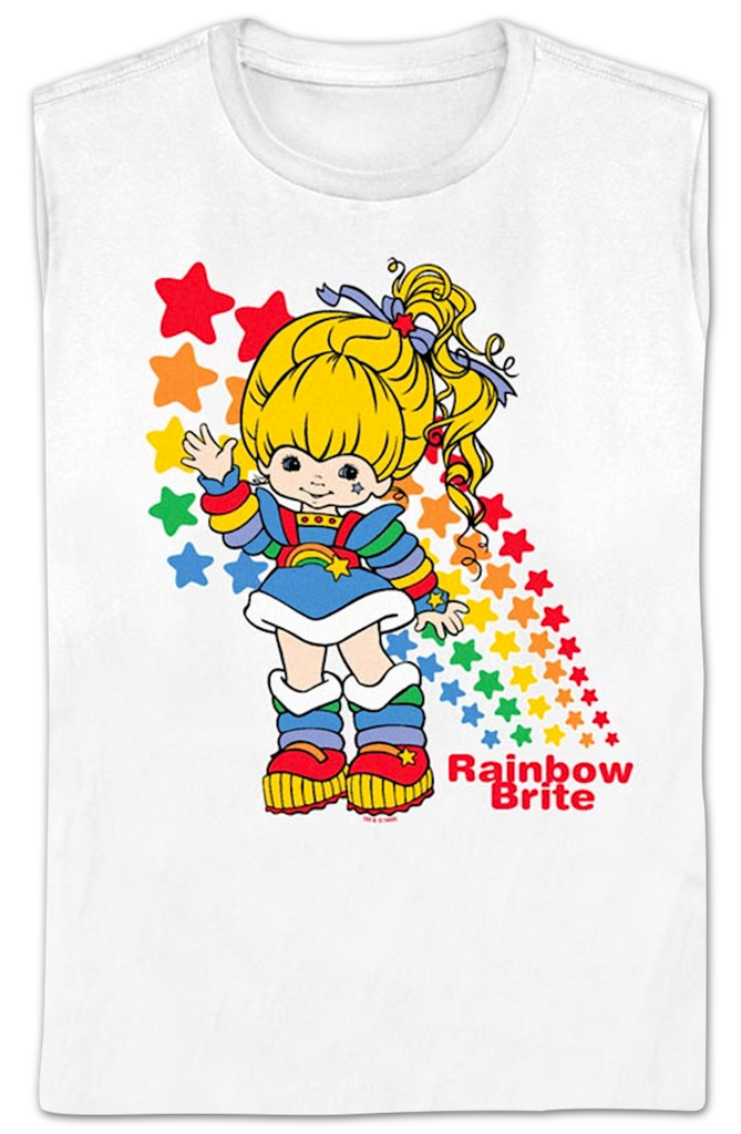 Womens Colorful Stars Rainbow Brite Shirt