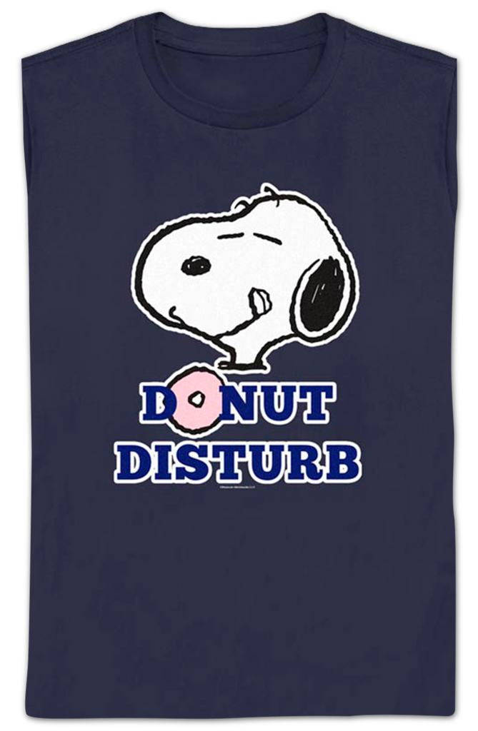 Womens Snoopy Donut Disturb Peanuts Shirt