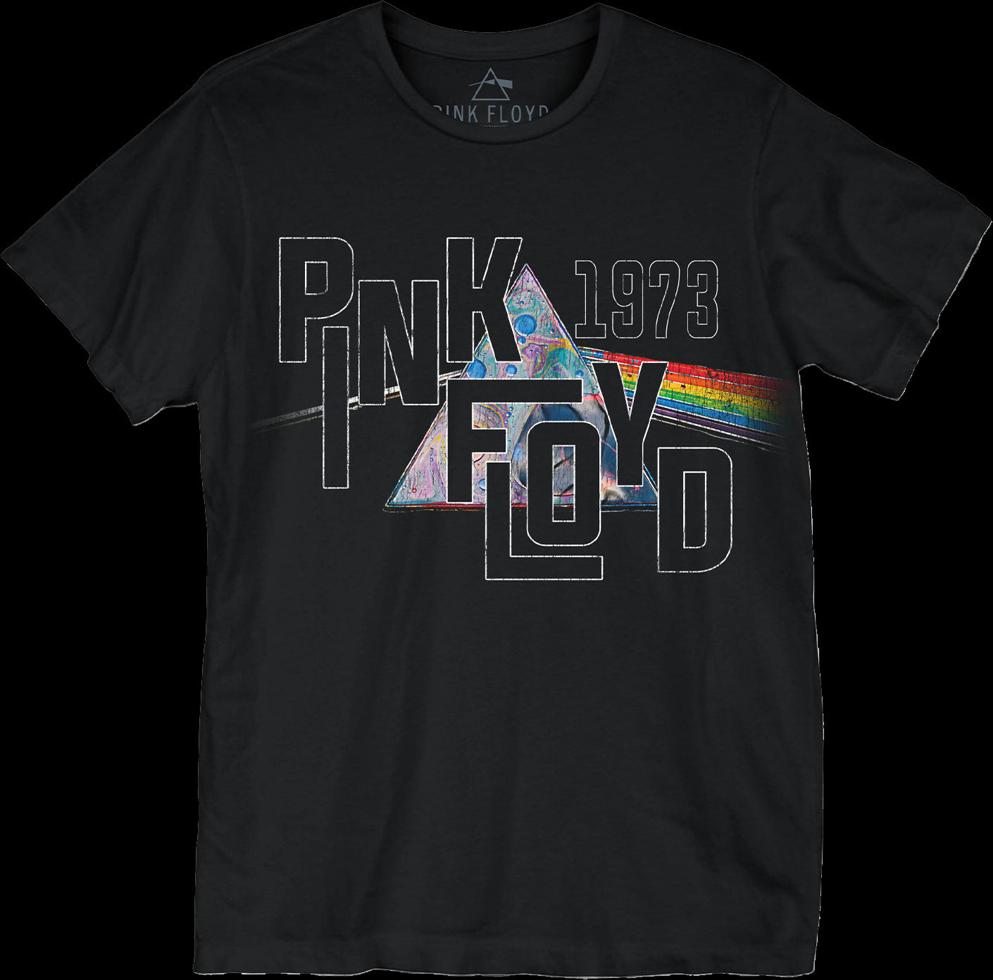 1973 Psychedelic Prism Pink Floyd T-Shirt