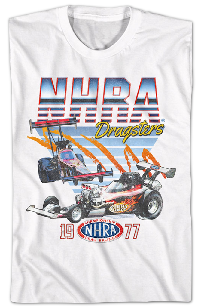 1977 Dragsters National Hot Rod Association T-Shirt