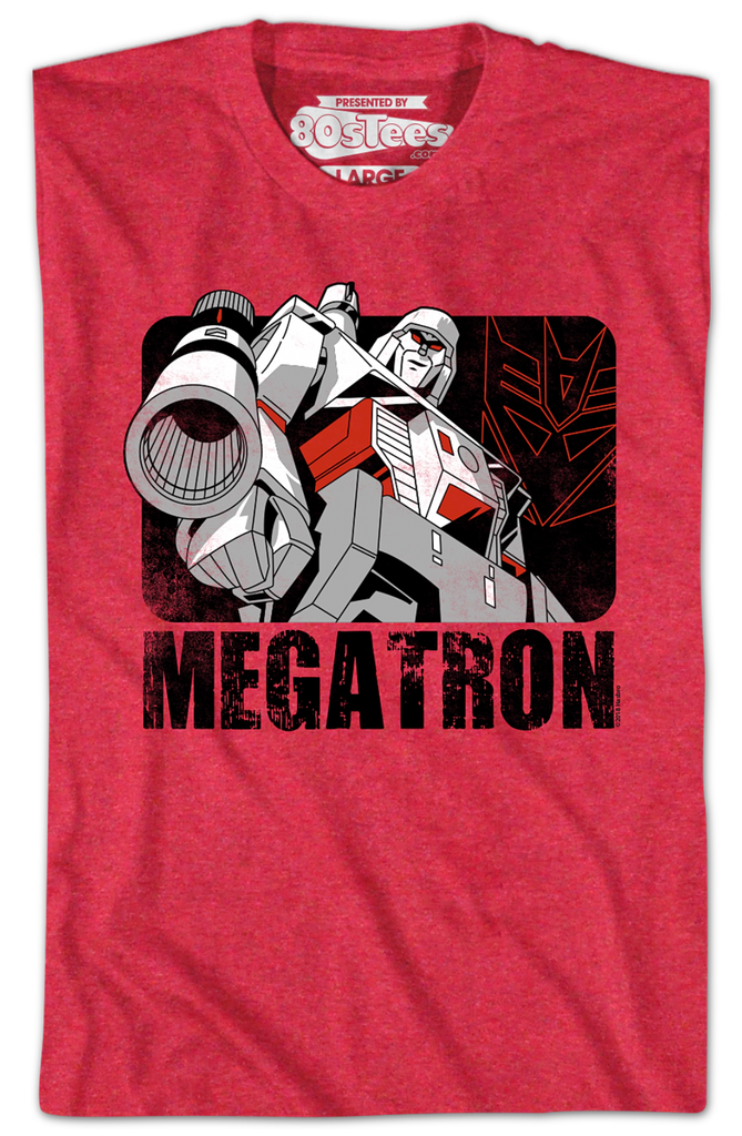 Rustic Megatron Transformers T-Shirt: Transformers Mens T-Shirt