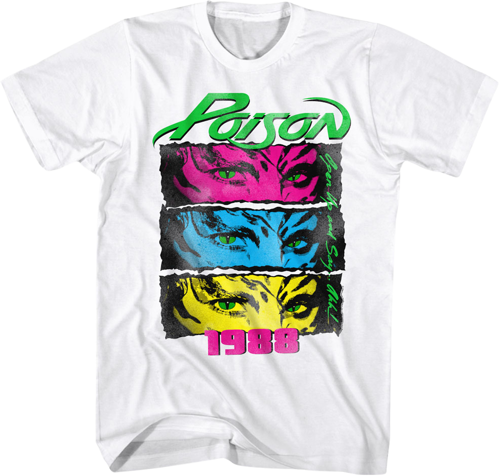 1988 Poison T-Shirt Men's Licensed