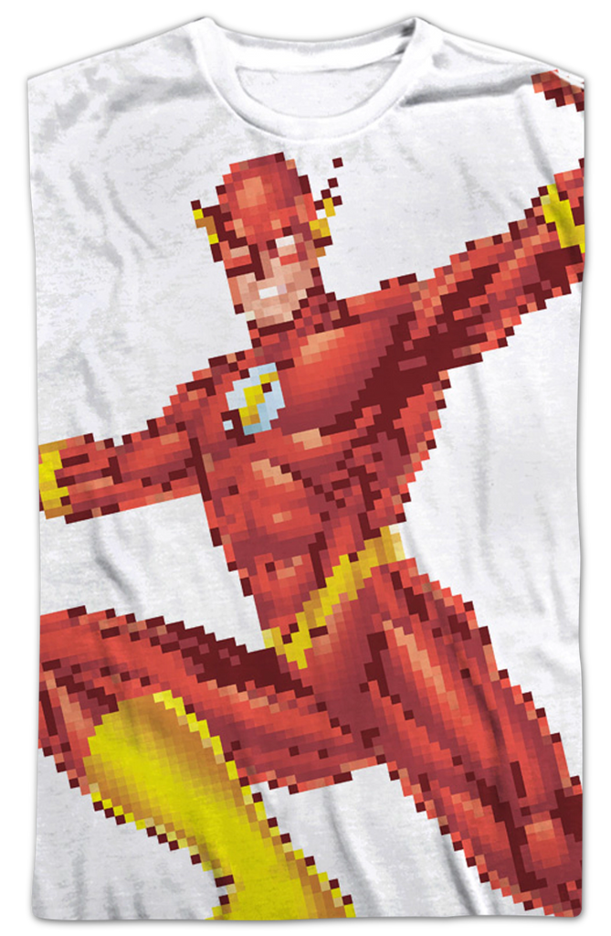 8-Bit Flash T-Shirt DC Comics Men's