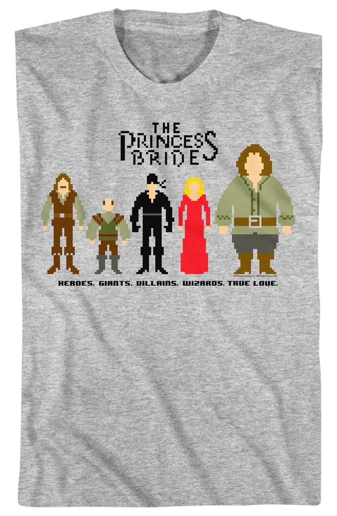 8-Bit Princess Bride T-Shirt: Princess Bride Mens T-Shirt