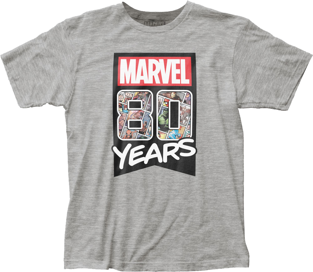 80 Years Marvel Comics T-Shirt