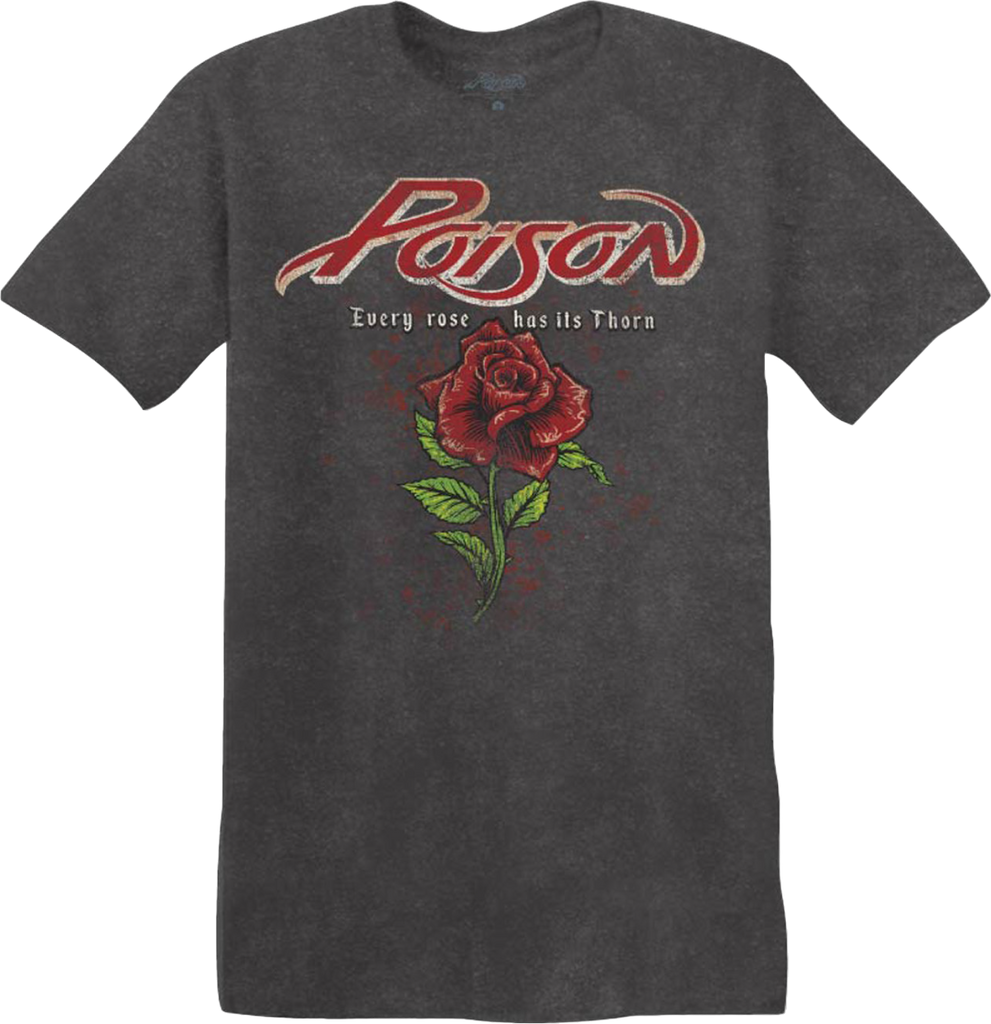 Vintage Every Rose Has Its Thorn Poison T-Shirt