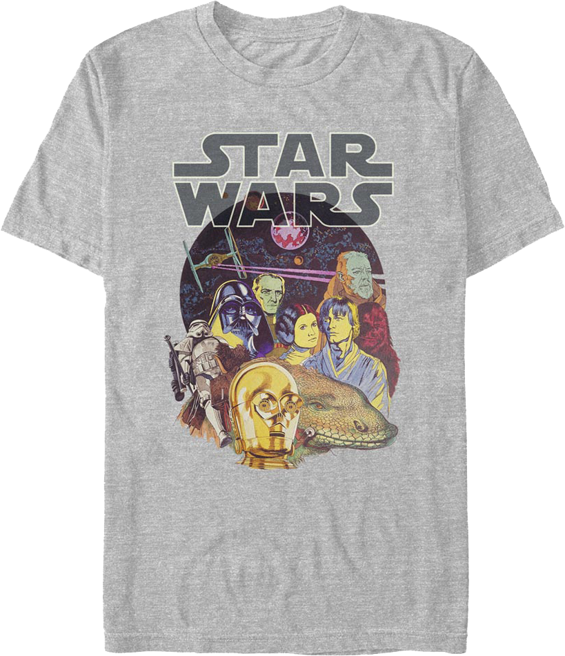 A New Hope Cast Collage Star Wars T-Shirt