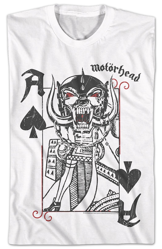 Ace Of Spades Playing Card Motorhead T-Shirt
