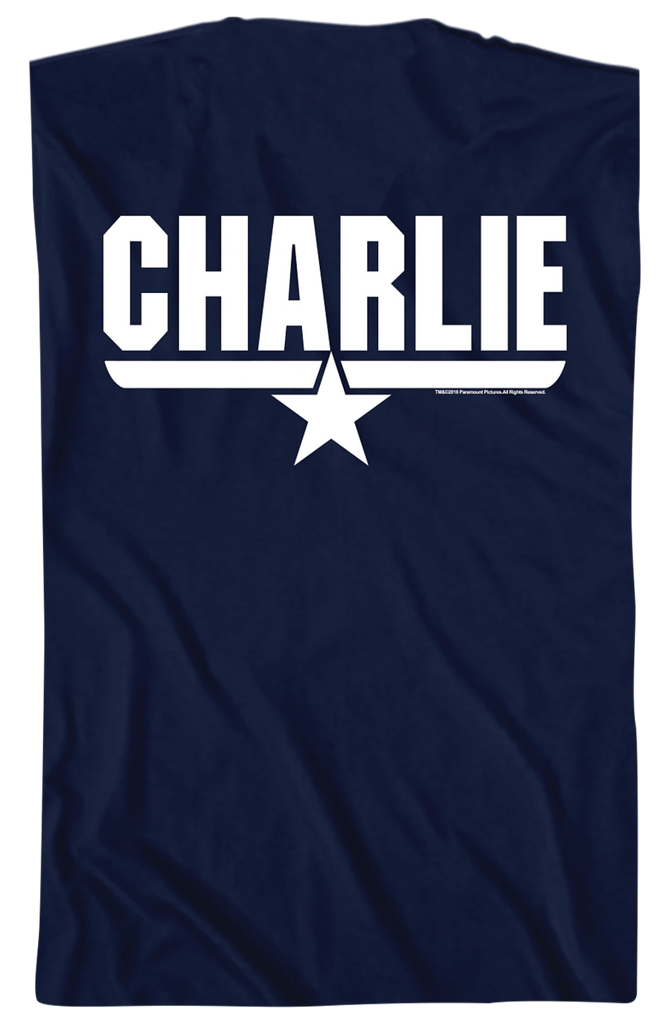 Adult Charlie Top Gun T-Shirt: Top Gun Mens T-shirt