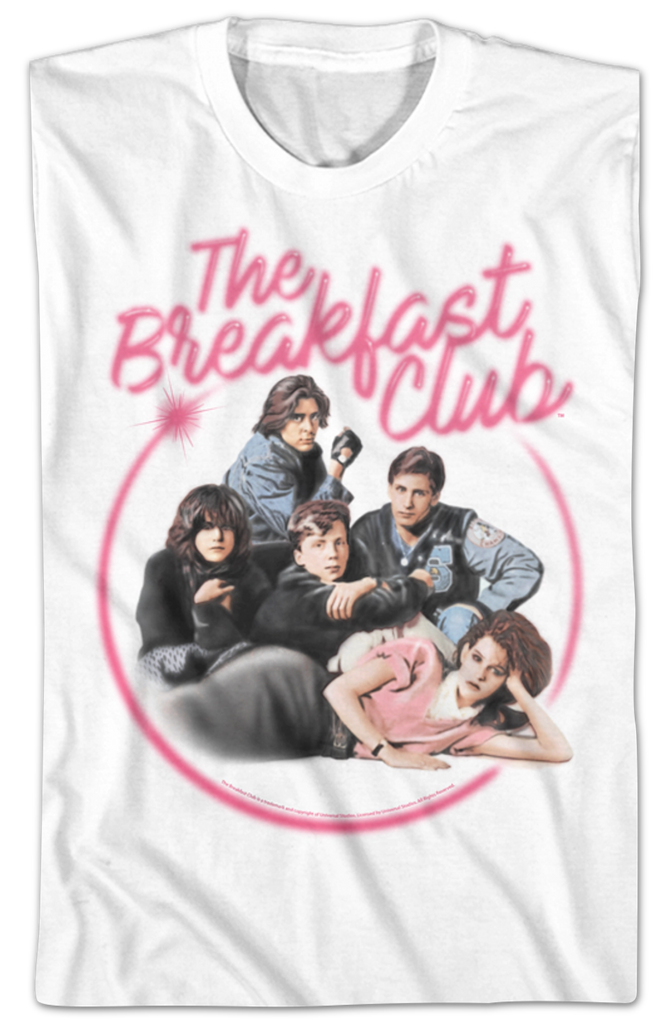 Airbrush Breakfast Club T-Shirt: Breakfast Club Mens T-Shirt