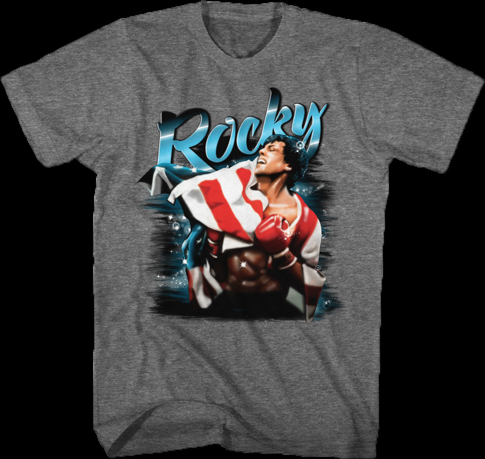 Airbrush Rocky T-Shirt: 80s Movies Rocky T-shirt
