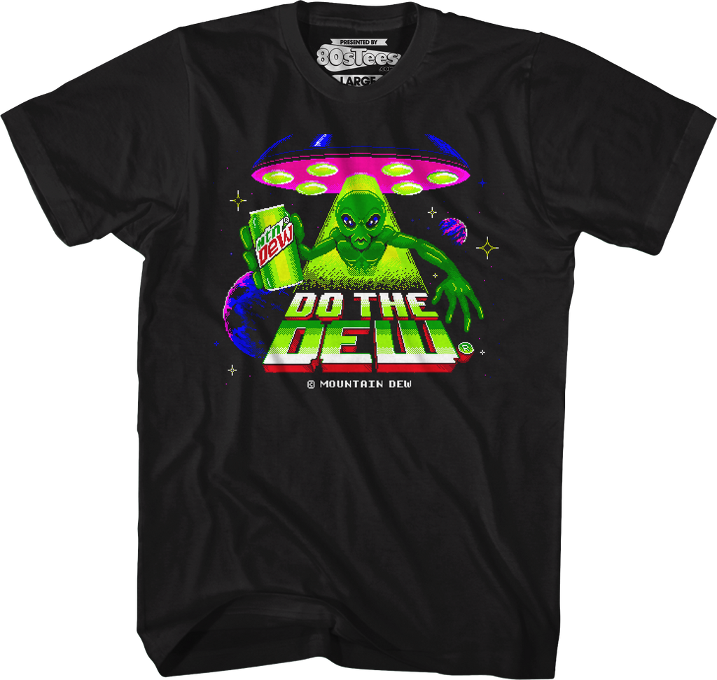 Exclusive Alien Do The Dew Video Game Mountain Dew T-Shirt