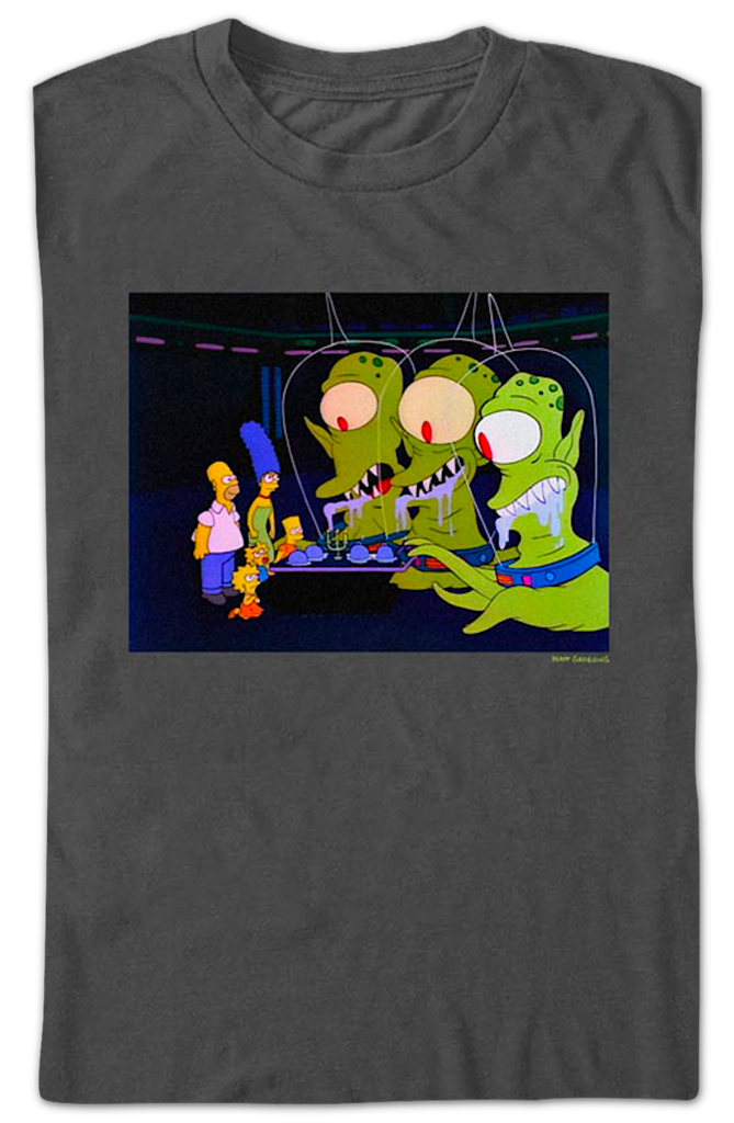 Aliens Simpsons T-Shirt