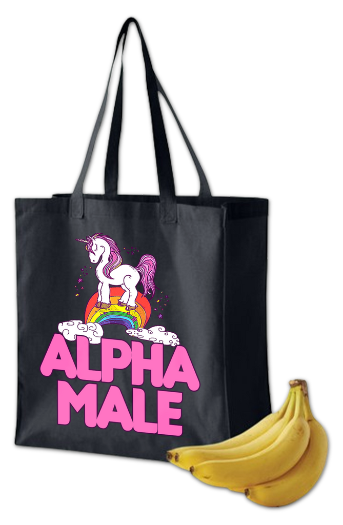 Alpha Male Unicorn Tote Bag
