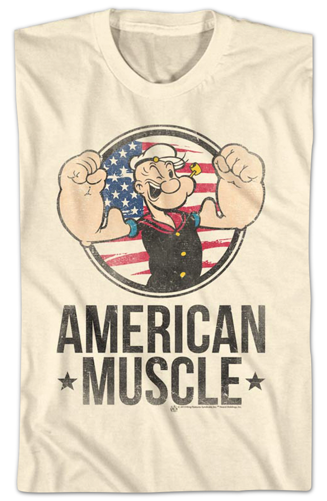 American Muscle Popeye T-Shirt Men's