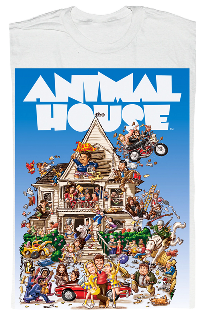 Animal House Poster T-Shirt: Animal House Mens T-Shirt