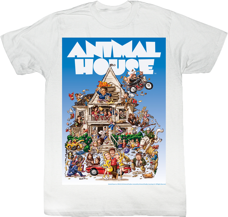 Animal House Poster T-Shirt: Animal House Mens T-Shirt