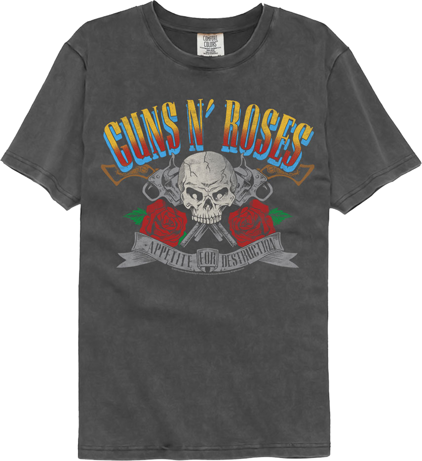 Banner Guns N' Roses Comfort Colors Brand T-Shirt