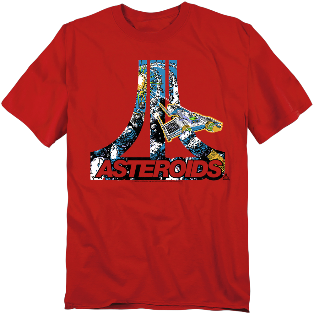 Asteroids Atari Logo T-Shirt Men's