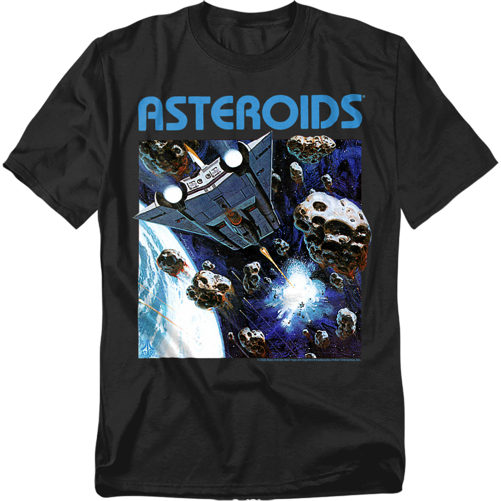 Asteroids Cartridge Art Atari T-Shirt