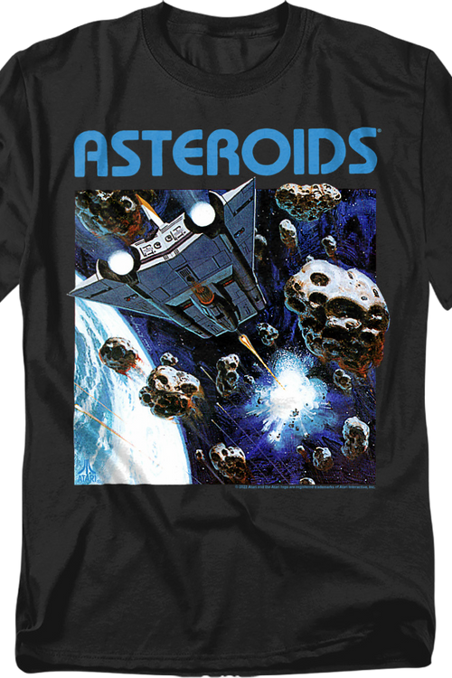 Asteroids Cartridge Art Atari T-Shirt