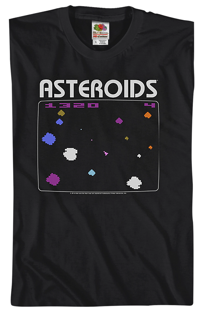 Asteroids Score T-Shirt: Atari Mens T-Shirt