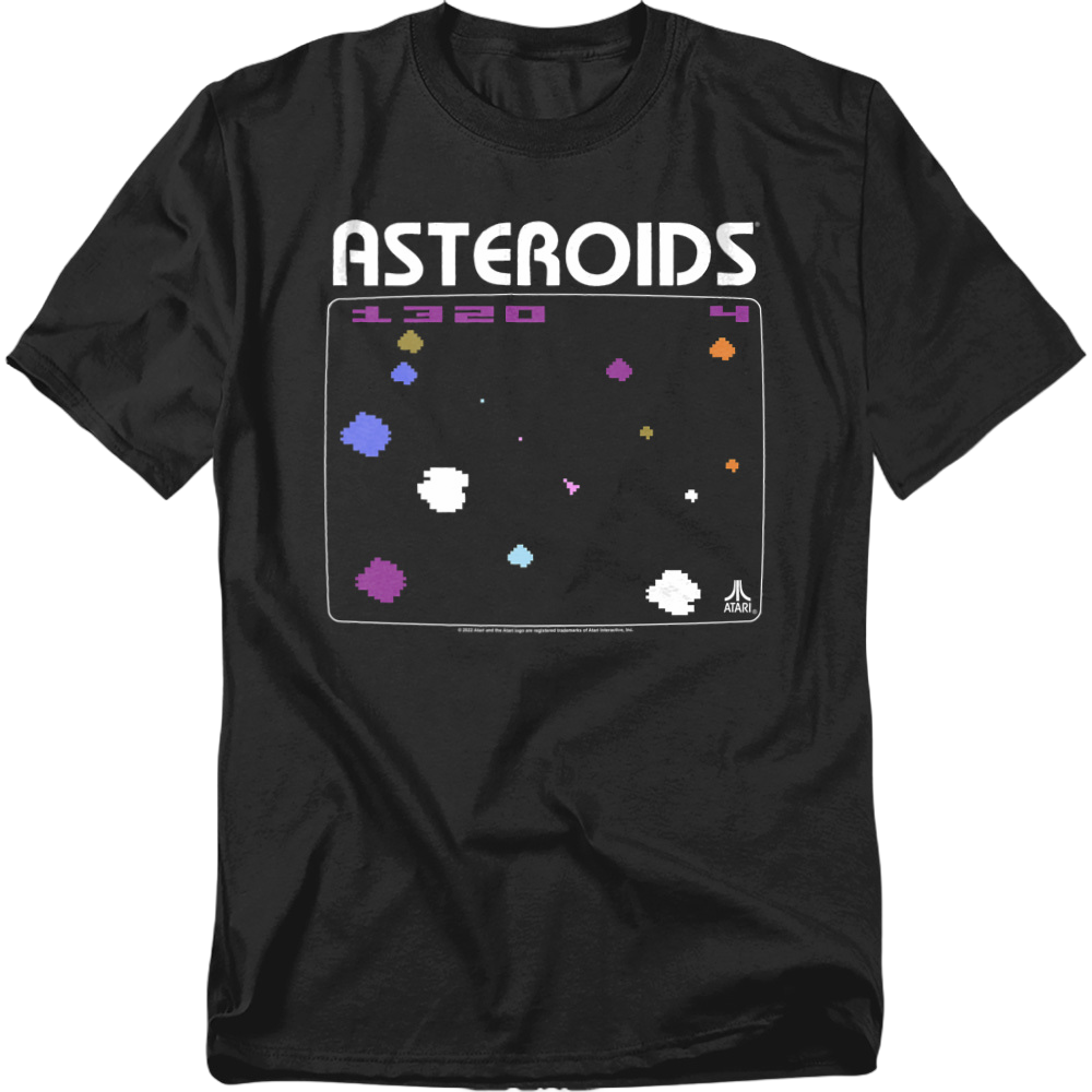 Asteroids Score T-Shirt: Atari Mens T-Shirt