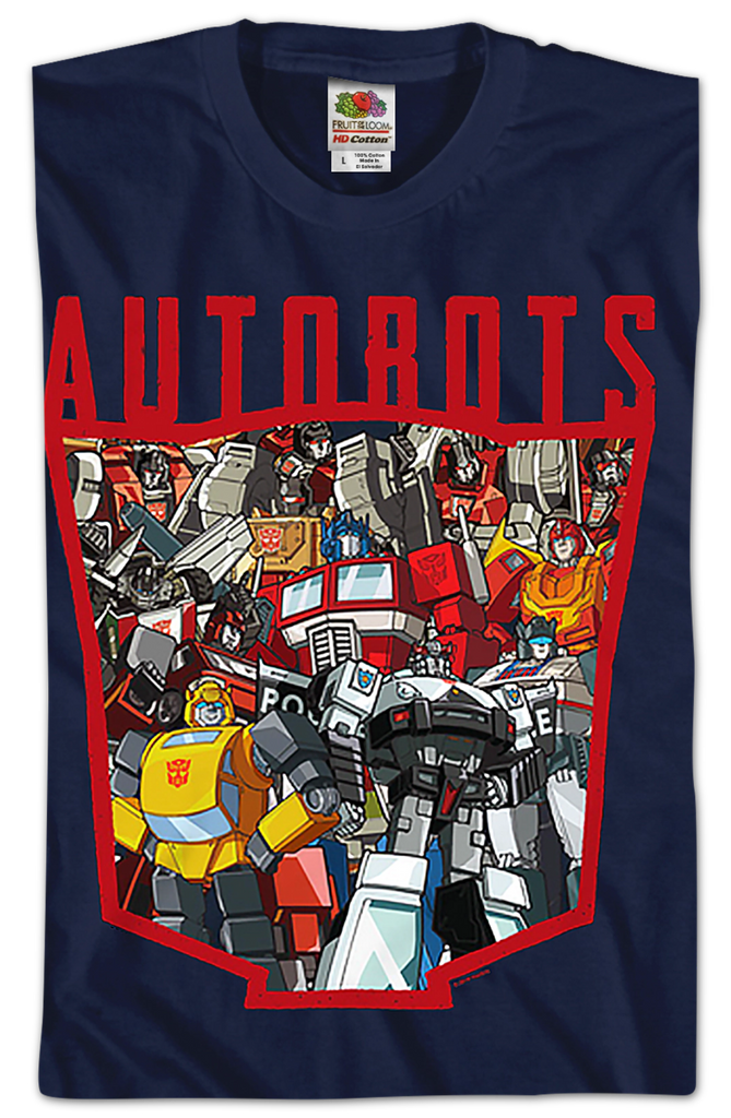Autobots Logo Collage Transformers T-Shirt