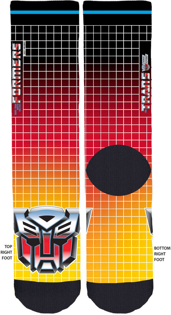 Autobots Logo Transformers Socks