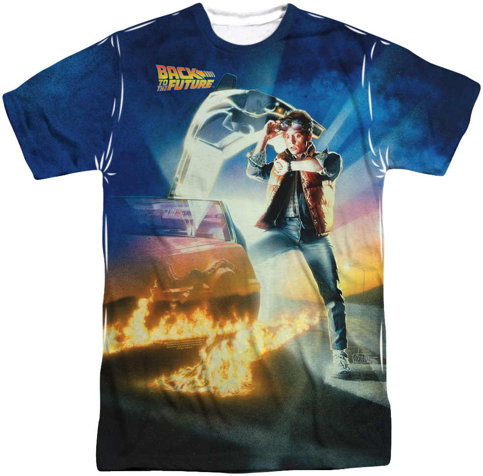 Back To The Future Sublimation Shirt: Back To The Future Mens T-shirt