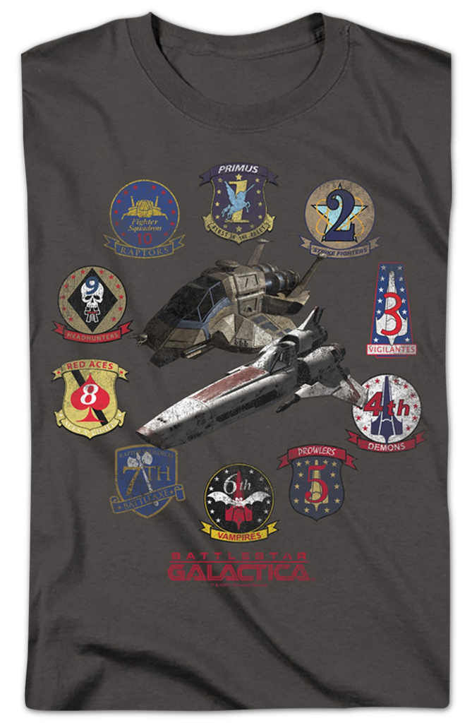 Patches Battlestar Galactica T-Shirt