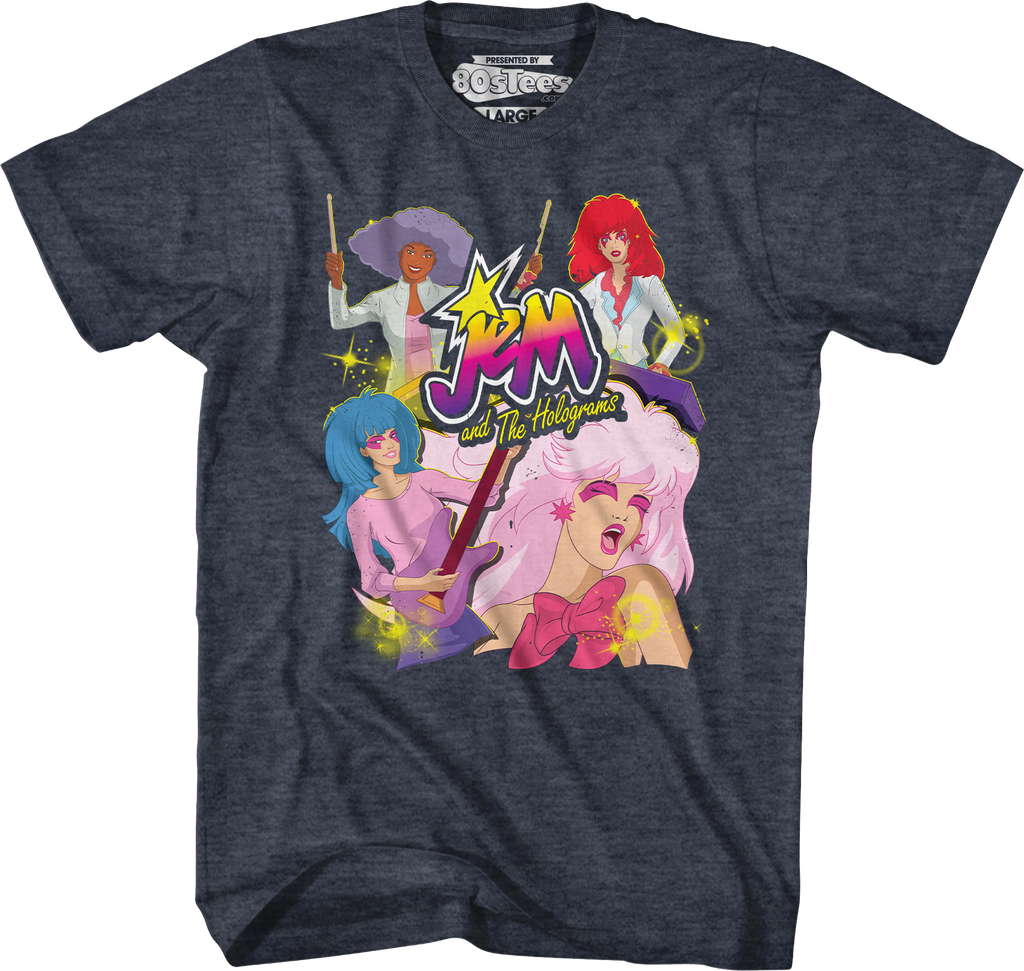 Band Collage Jem And The Holograms T-Shirt