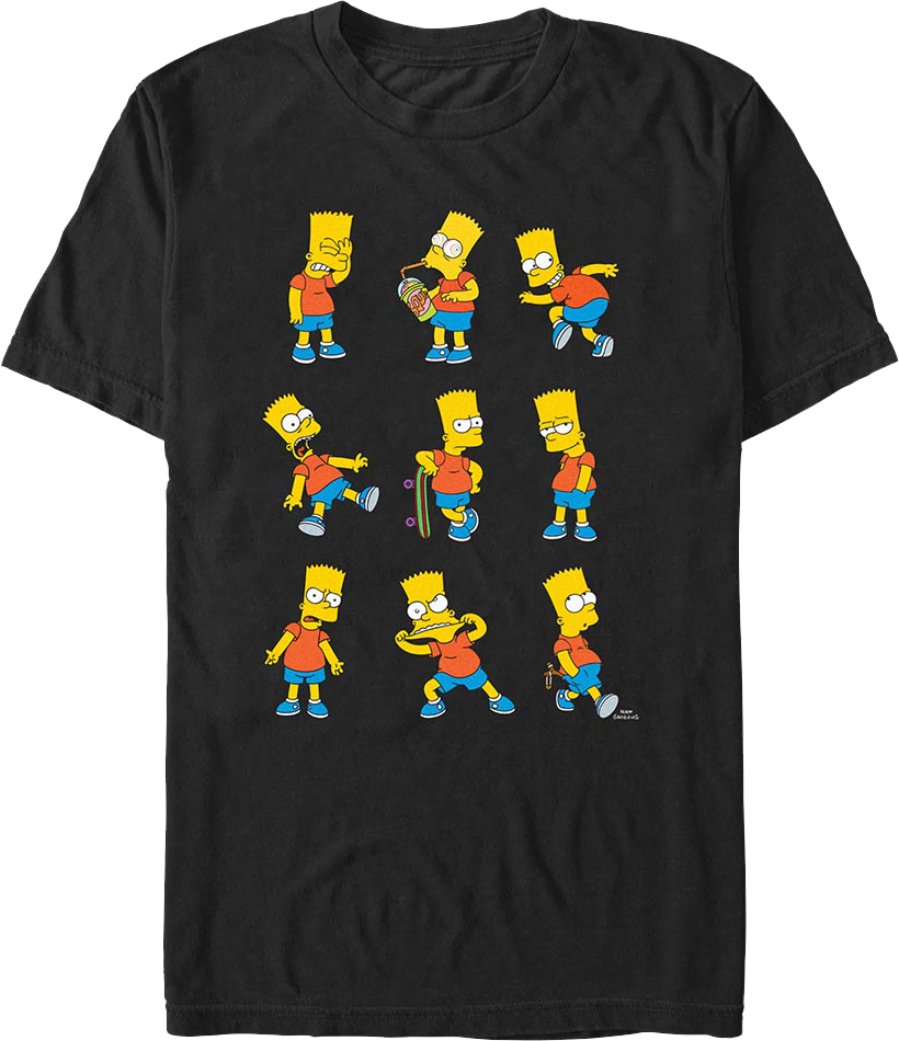 Bart Simpson Poses Simpsons T-Shirt