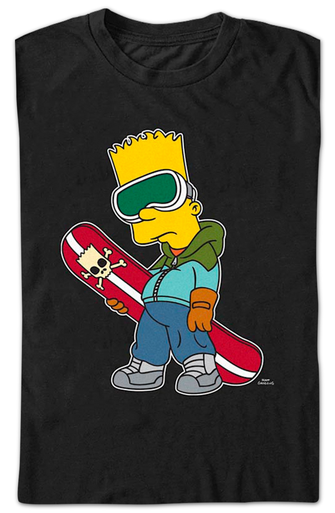 Bart's Snowboard Simpsons T-Shirt