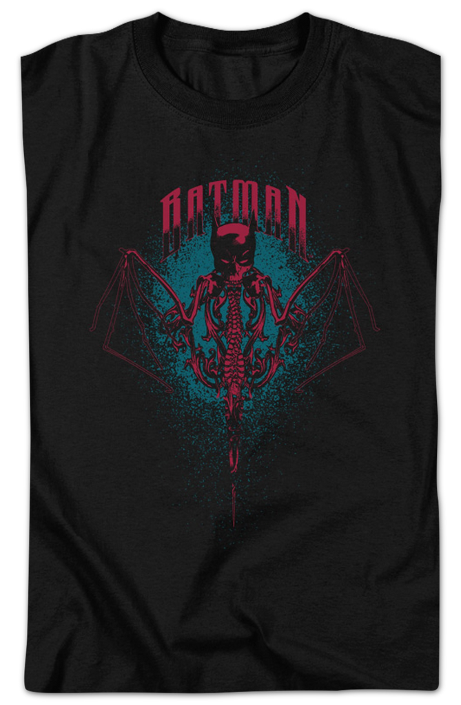Batman Skeleton Logo DC Comics T-Shirt