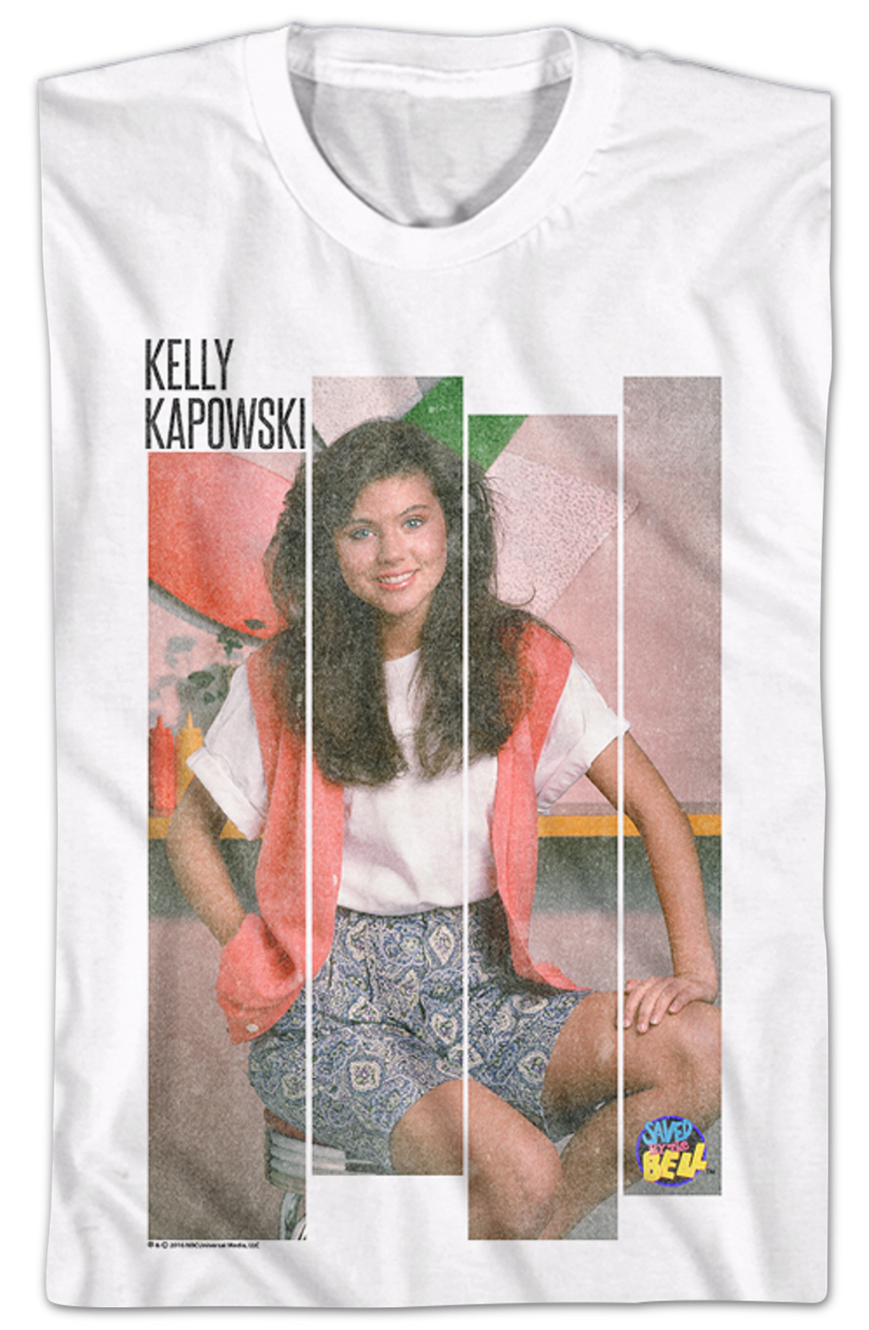 Bayside Blocks Kelly Kapowski Saved By The Bell T-Shirt