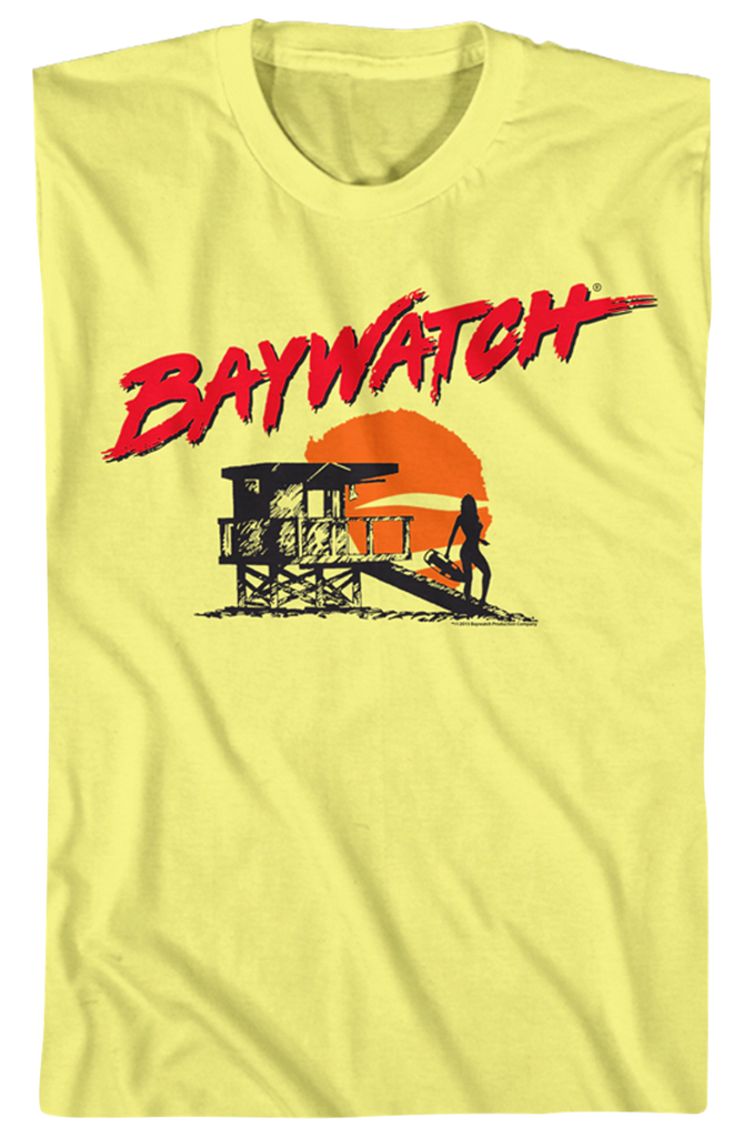 Baywatch Beach T-Shirt: Non 80s TV Shows Baywatch Shirt