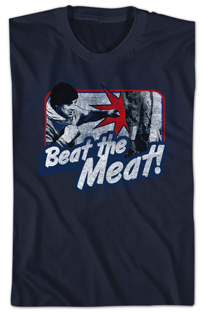 Beat The Meat Rocky T-Shirt: Rocky Mens T-Shirt