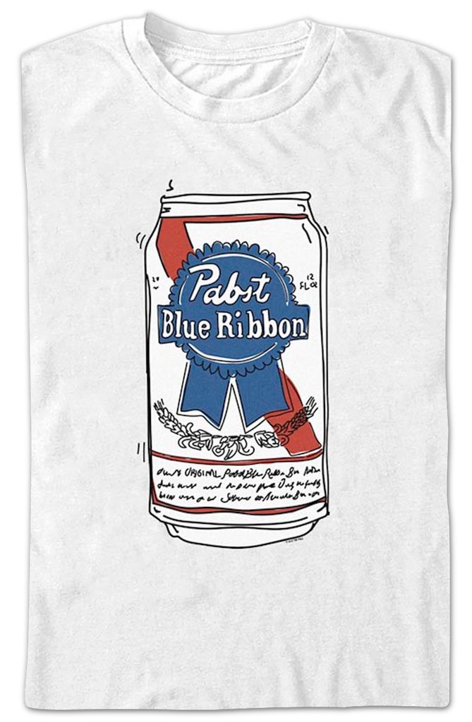 Beer Can Pabst Blue Ribbon T-Shirt