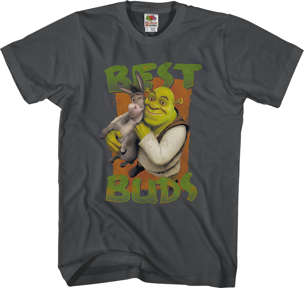 Best Buds Shrek T-Shirt Men's Licensed