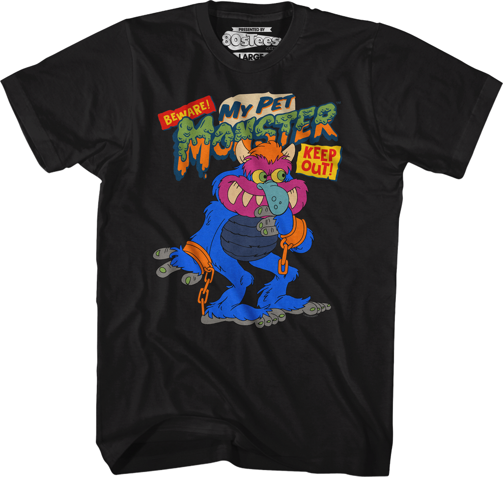 Beware Keep Out Illustration My Pet Monster T-Shirt
